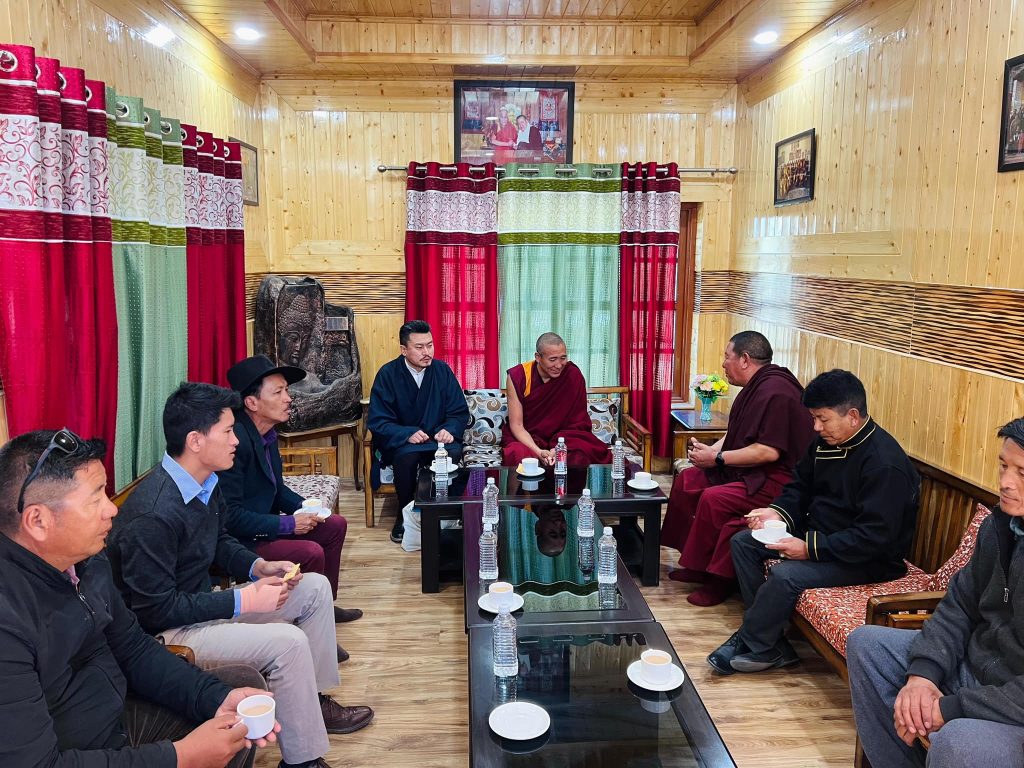 Parliamentarians Geshe Lharampa Gowo Lobsang Phende and Phurpa Dorjee ...