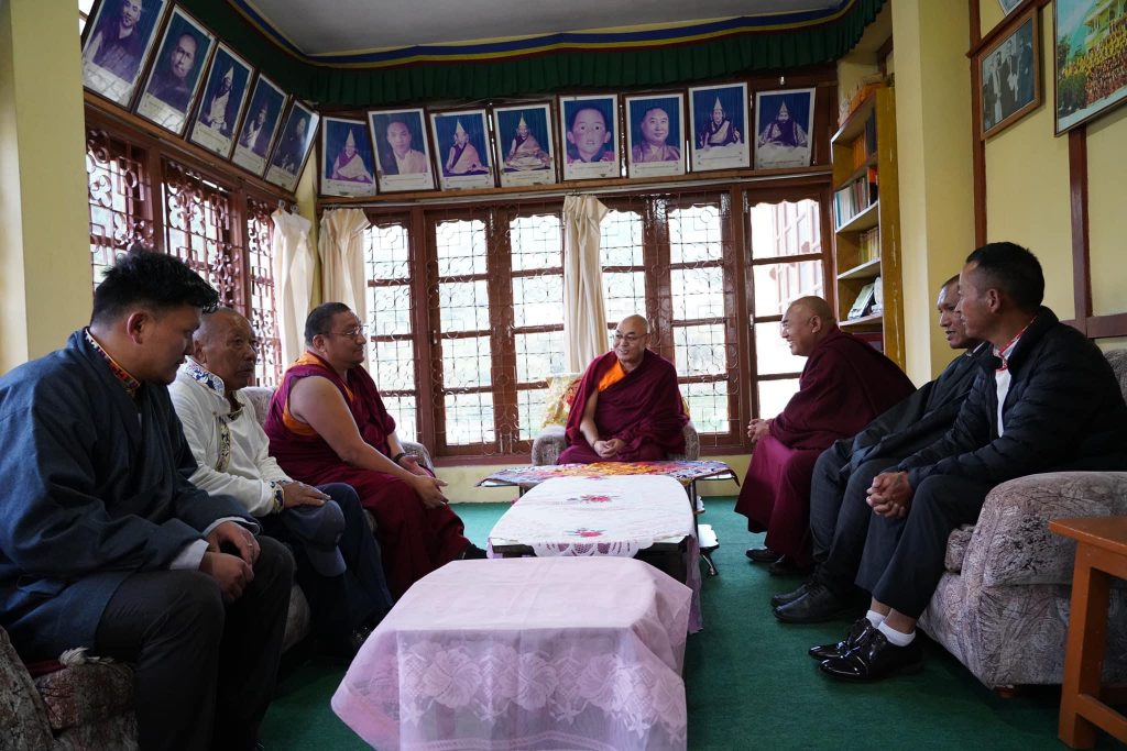 Speaker Khenpo Sonam Tenphel and MP Geshe Lharampa Atuk Tseten receive ...